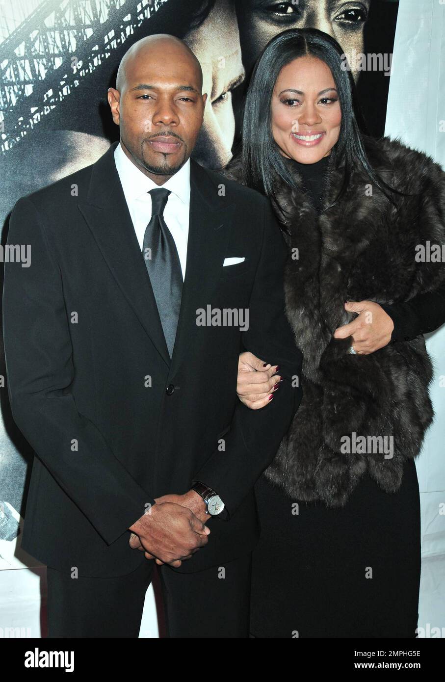 Antoine Fuqua and Lela Rochon walk the red carpet at the New York ...