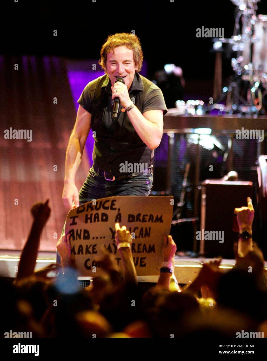 Bruce Springsteen and the E Street Band perform in concert at the ...