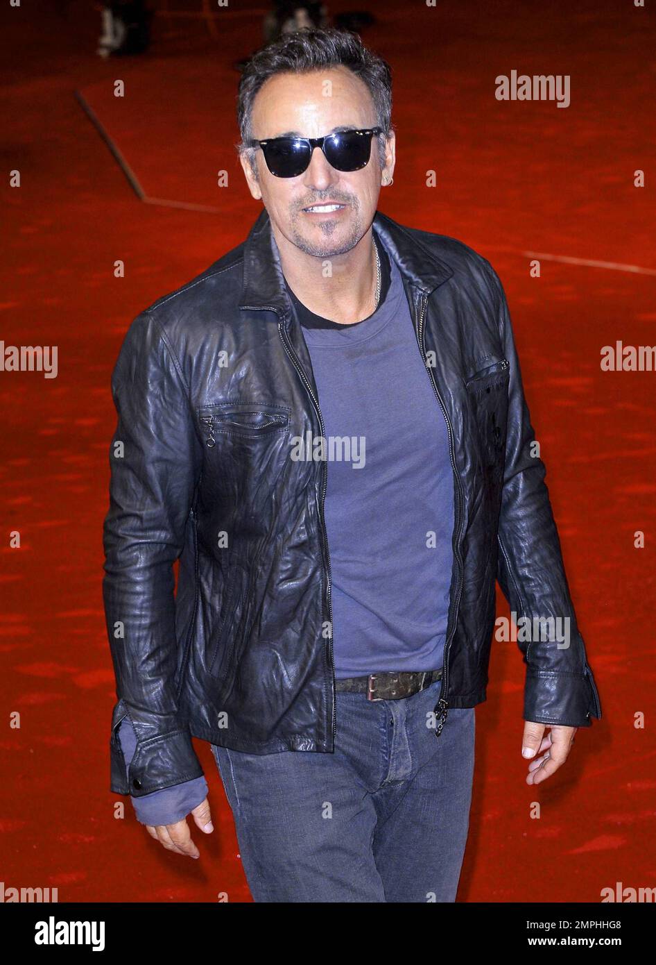 Singer Bruce Springsteen at the premiere of his documentary "The ...