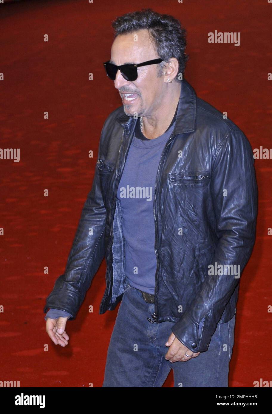 Singer Bruce Springsteen at the premiere of his documentary "The ...