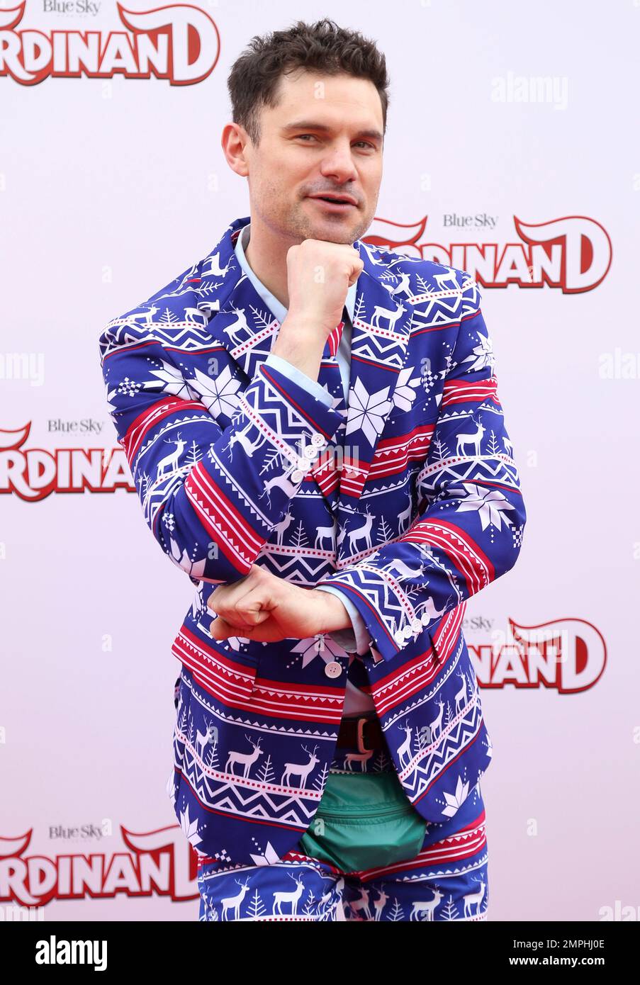 Flula Borg arrives at the LA Premiere of "Ferdinand" at the 20th ...