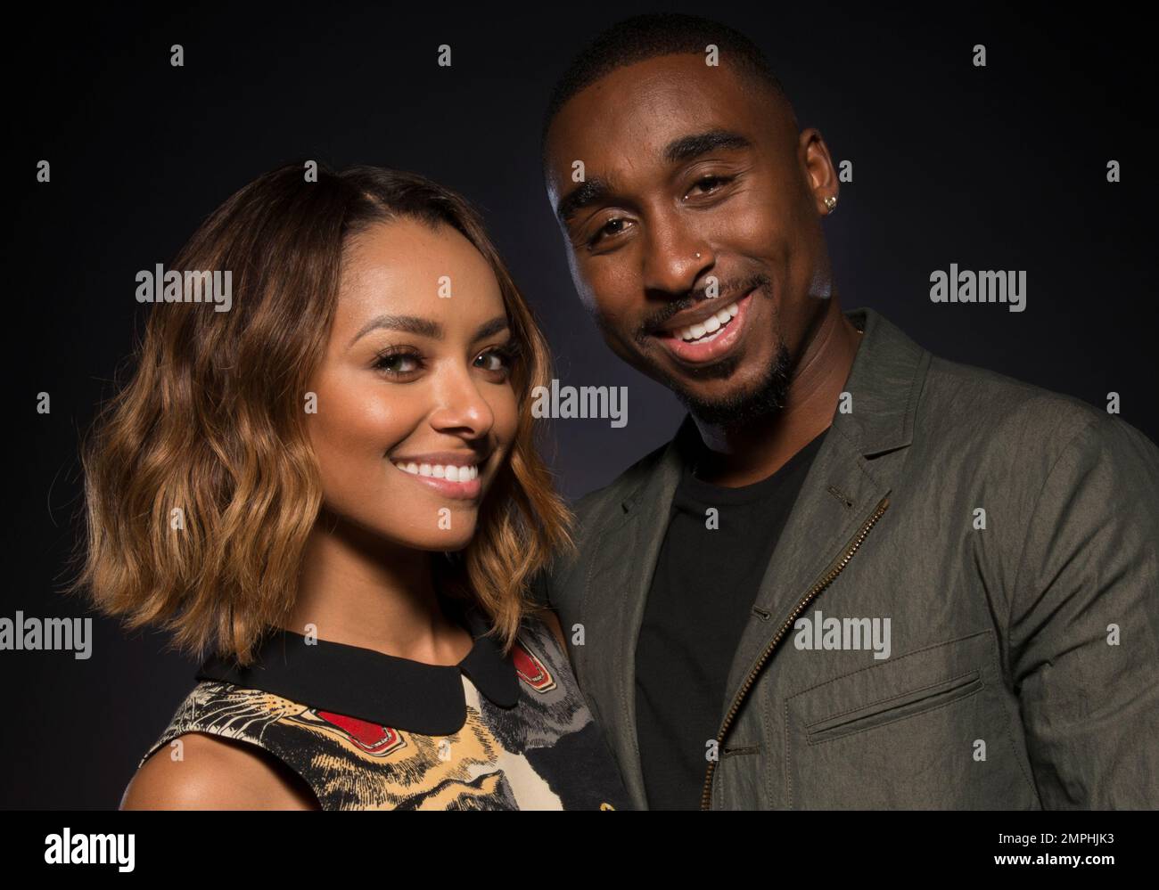 Kat Graham, left, and Demetrius Shipp Jr. pose for a portrait at the ...