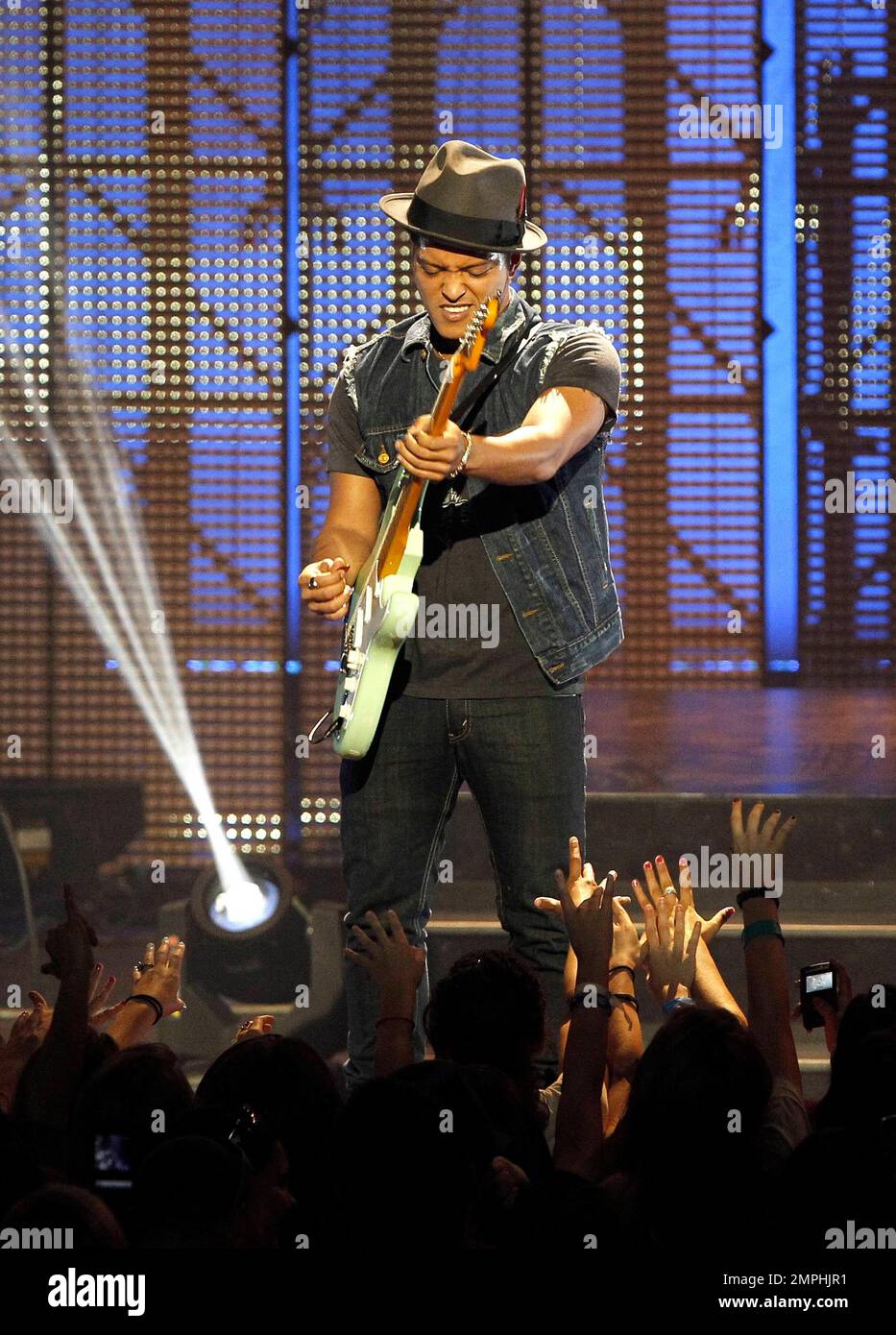 Bruno Mars performs live in concert at the Fillmore Miami Beach at the ...