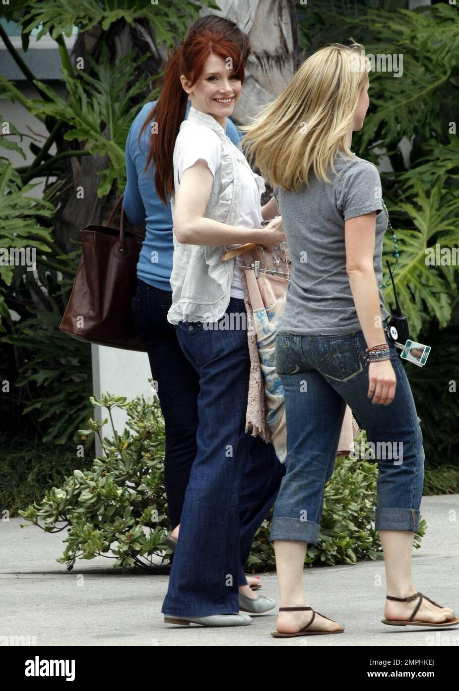 EXCLUSIVE!! Bryce Dallas Howard looks cute in a white top and jeans as ...