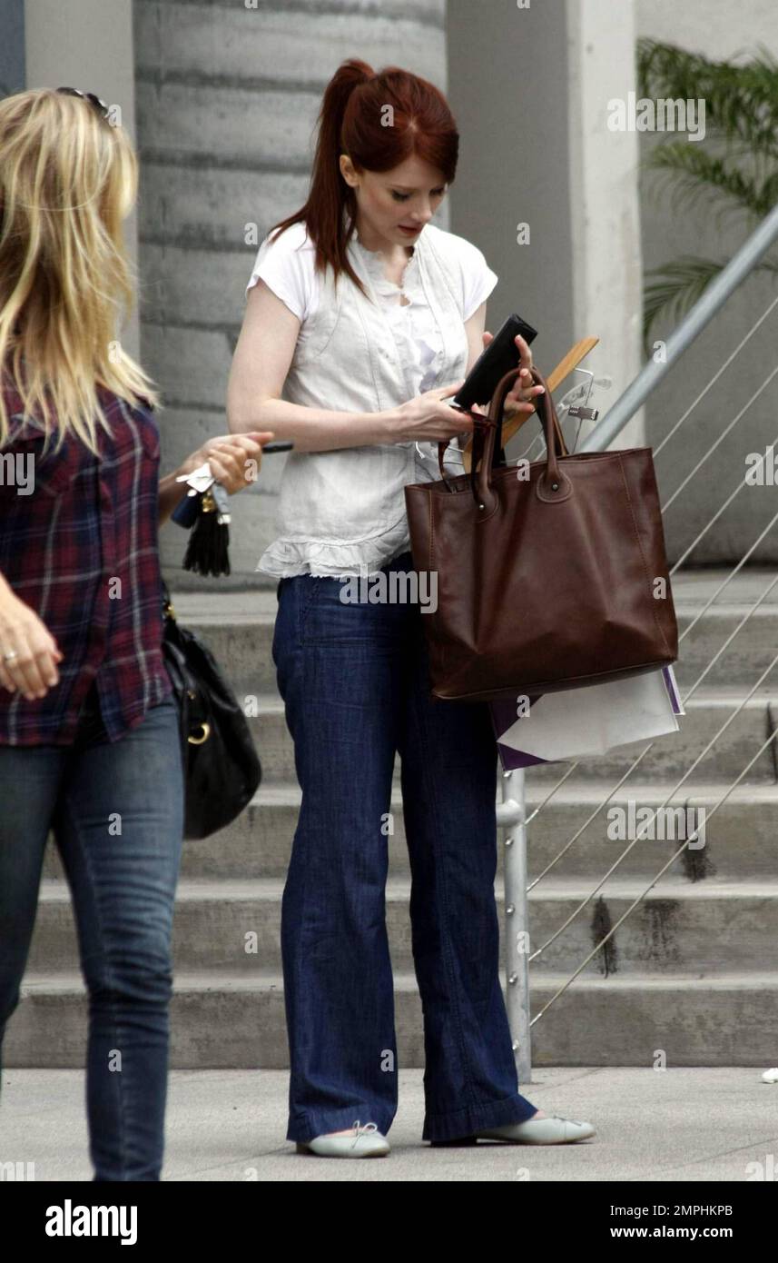 EXCLUSIVE!! Bryce Dallas Howard looks cute in a white top and jeans as ...