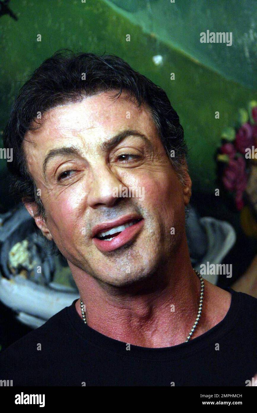 Planet Hollywood Shareholder Sylvester Stallone attends an event ...