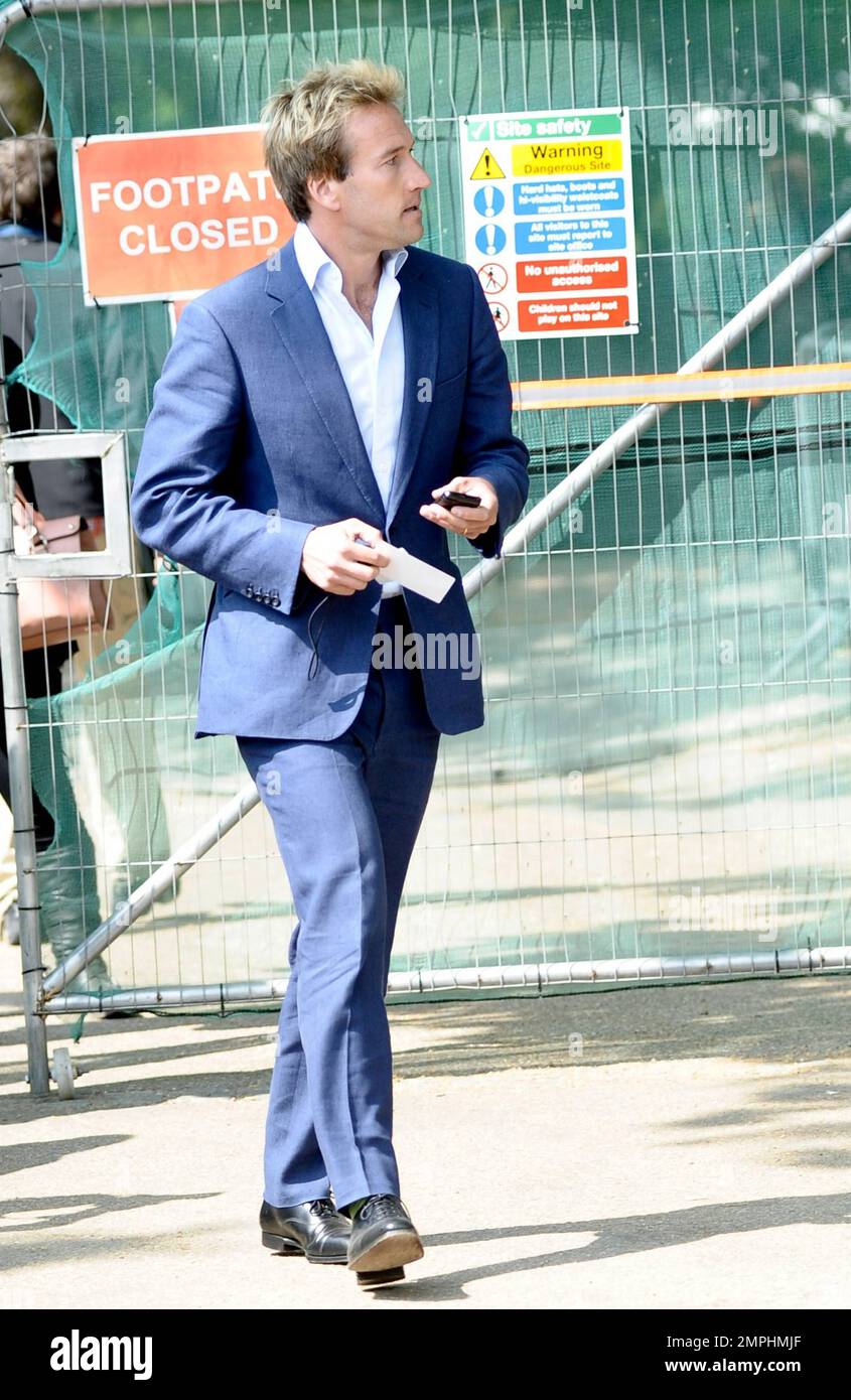 Ben Fogal at Buckingham Palace on the day before the royal wedding ...