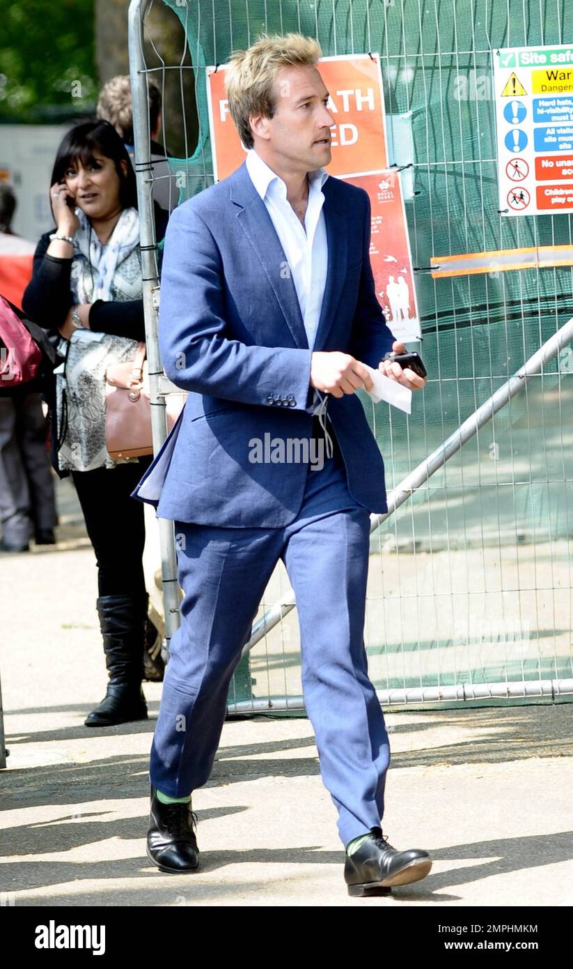 Ben Fogal at Buckingham Palace on the day before the royal wedding ...