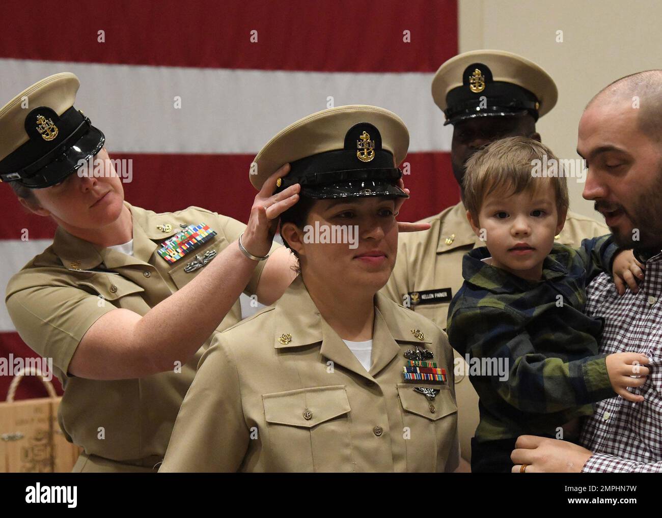 Chief Yeoman Jessica Brynes, assigned to Naval Information Forces, is ...