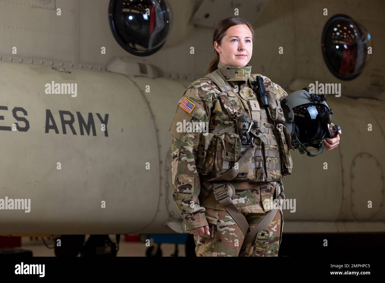U.S. Army Chief Warrant Officer 2 Lyndsey Phelps, an aviator assigned ...