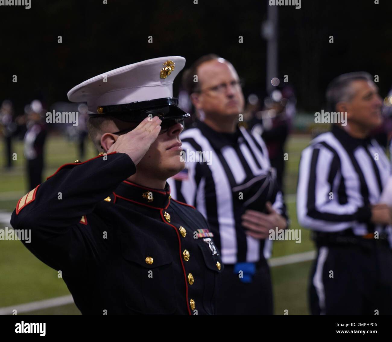 U.S. Marine Corps Staff Sgt. Trevor Cobb, a canvassing recruiter with ...