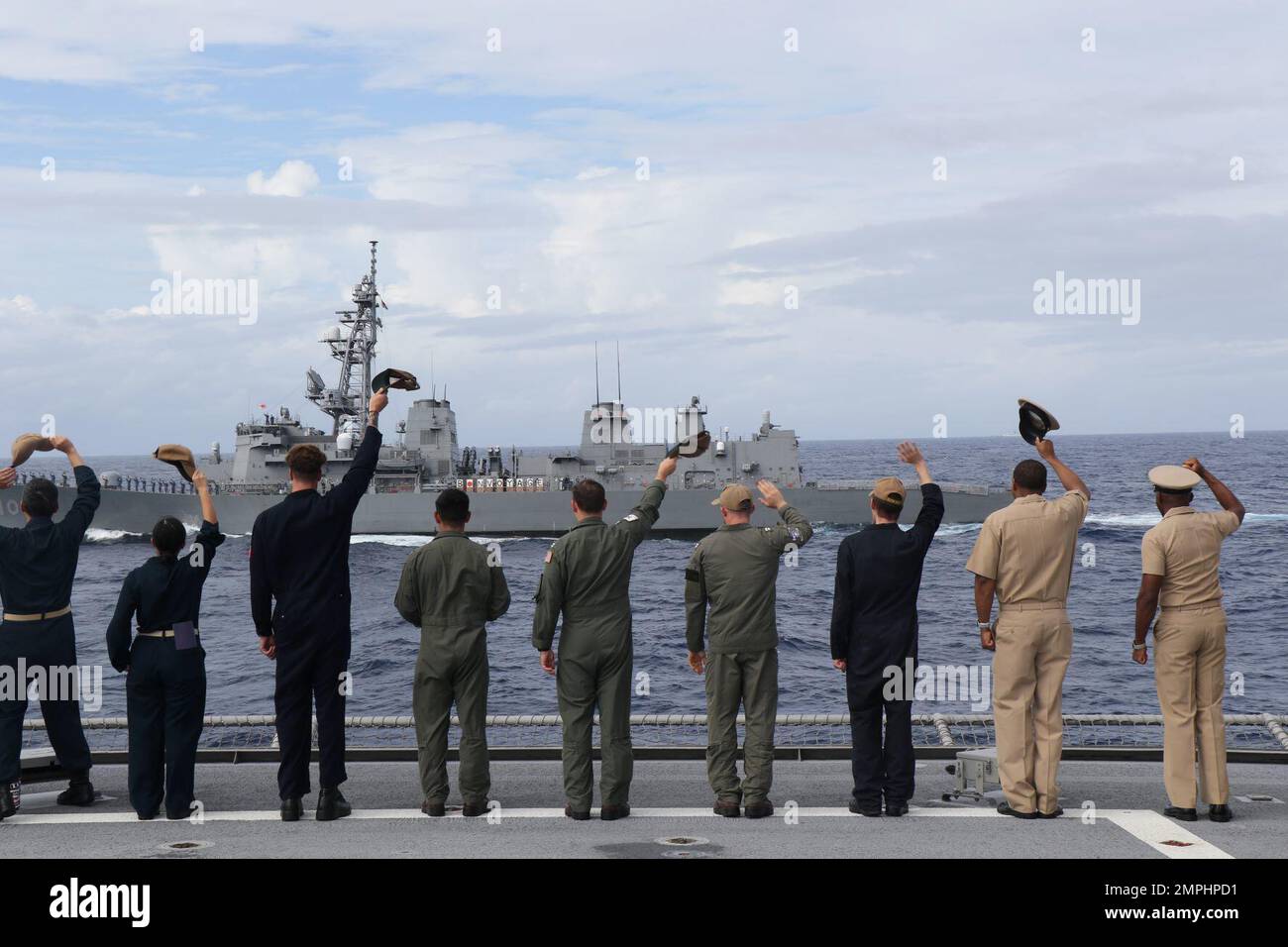 221021-O-NR876-068 SOUTH CHINA SEA (Oct. 21, 2022) – Sailors assigned ...