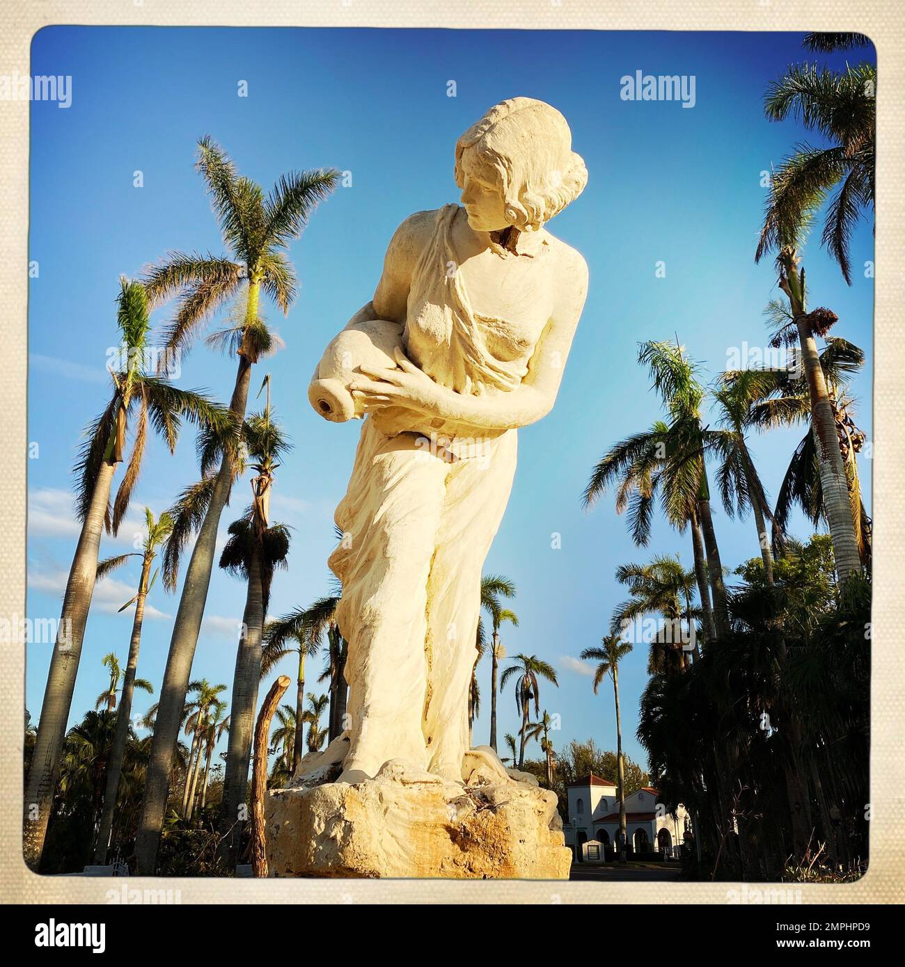 Fort Myers, FL, USA--10/21/2022--The Spirit of Fort Myers, a statue ...