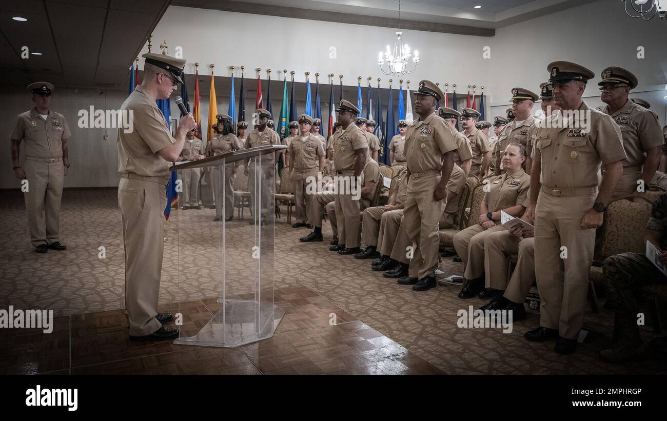 NAVAL BASE GUAM (Oct. 24, 2022) Sailors, civilians, and military ...