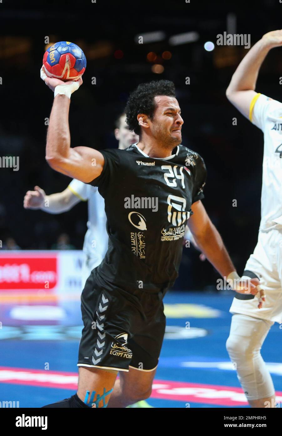 Ibrahim Elmasry of Egypt during the IHF Men's World Championship 2023, placement matches 5-8 ...