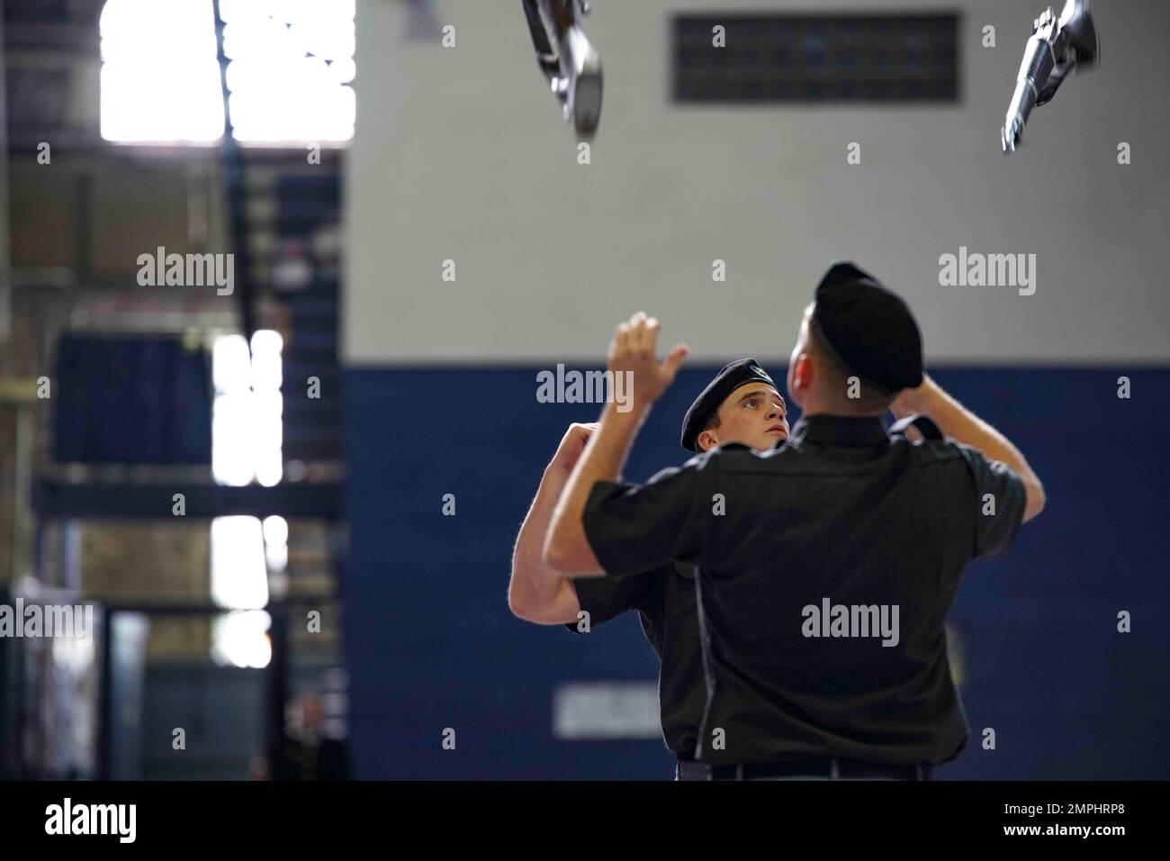A U.S. Naval Reserve Officer Training Corps individual drill team ...