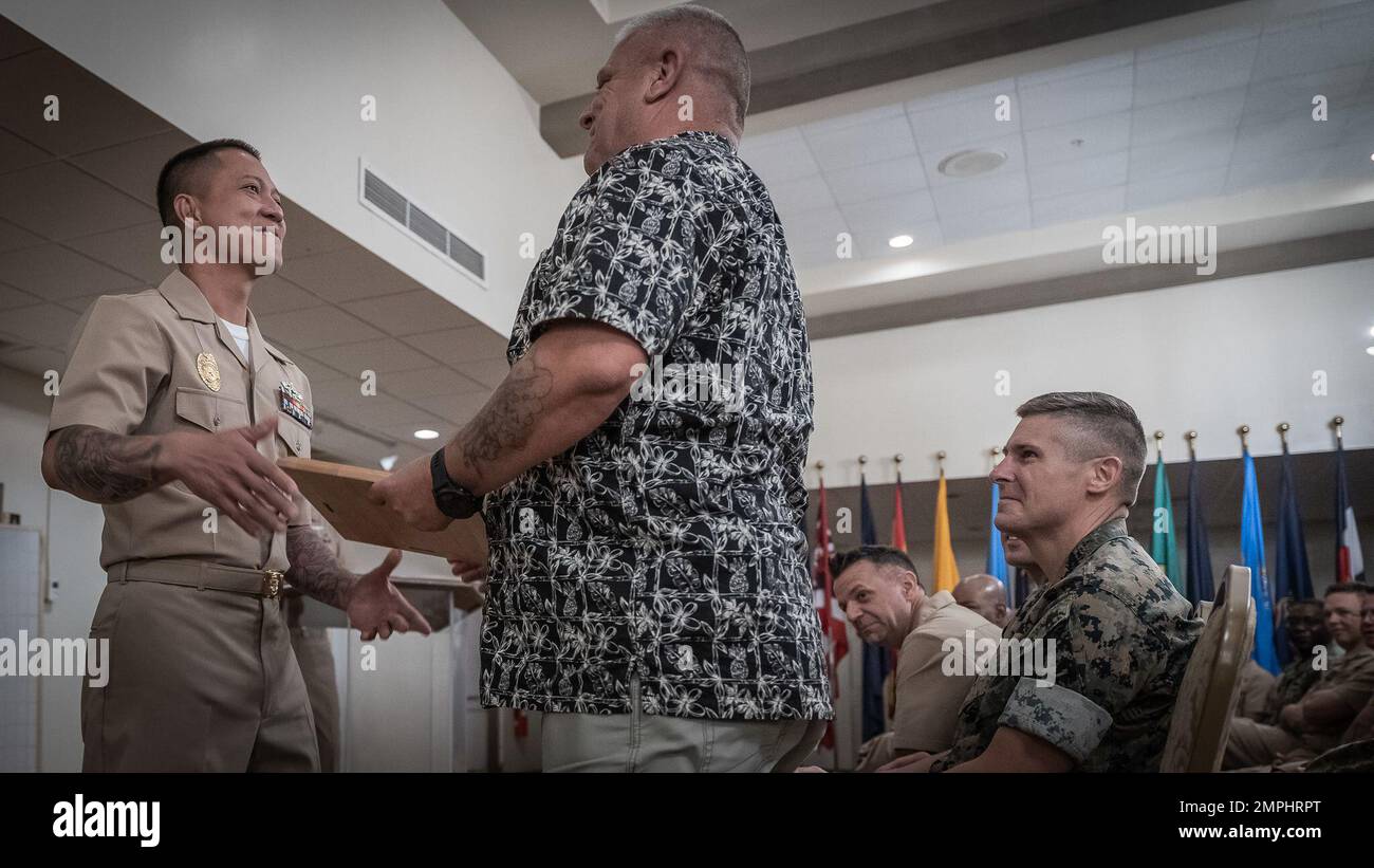 NAVAL BASE GUAM (Oct. 24, 2022) Sailors, civilians, and military ...