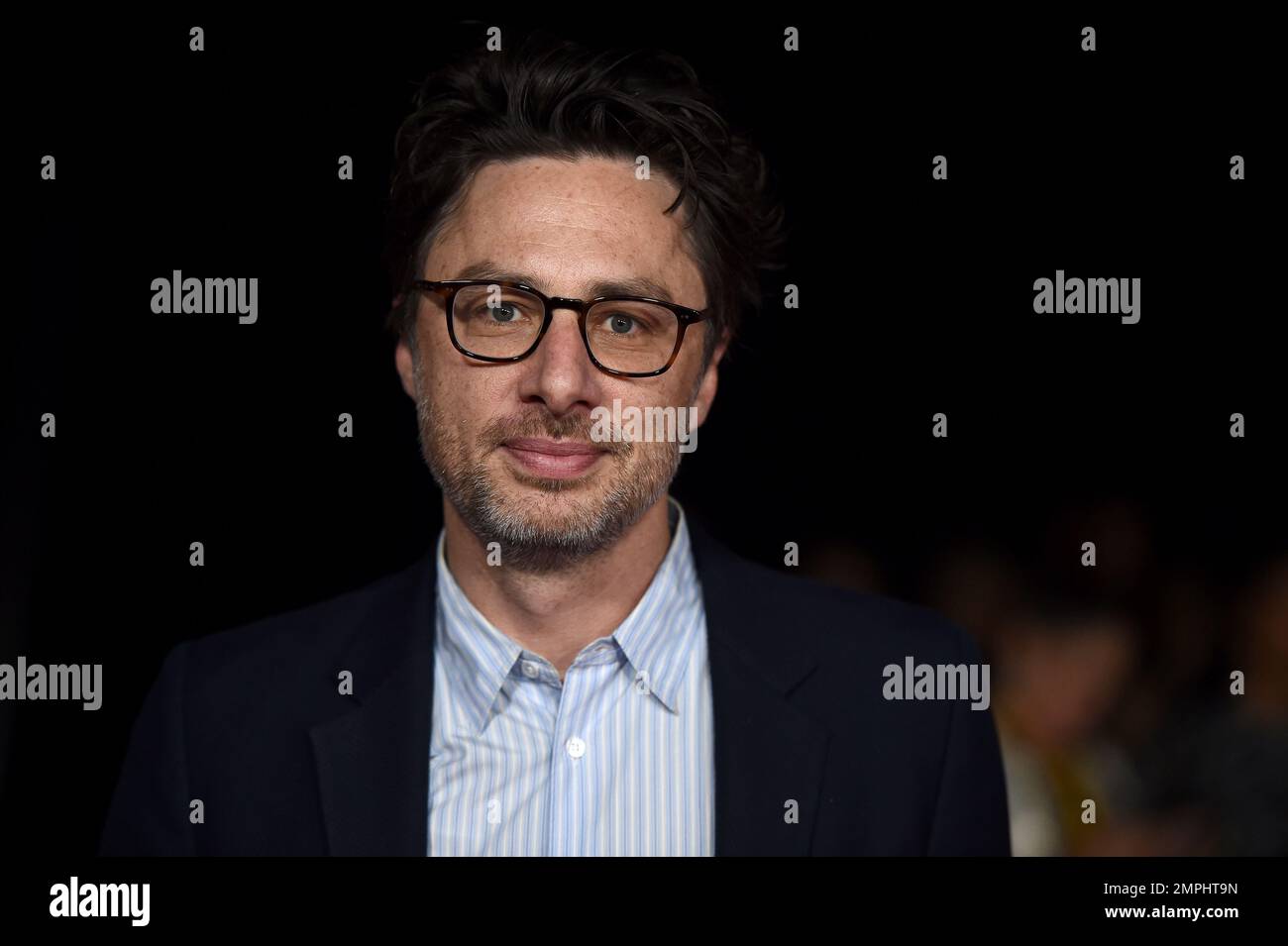 Zach Braff arrives at the Los Angeles premiere of "Star Wars: The Last ...