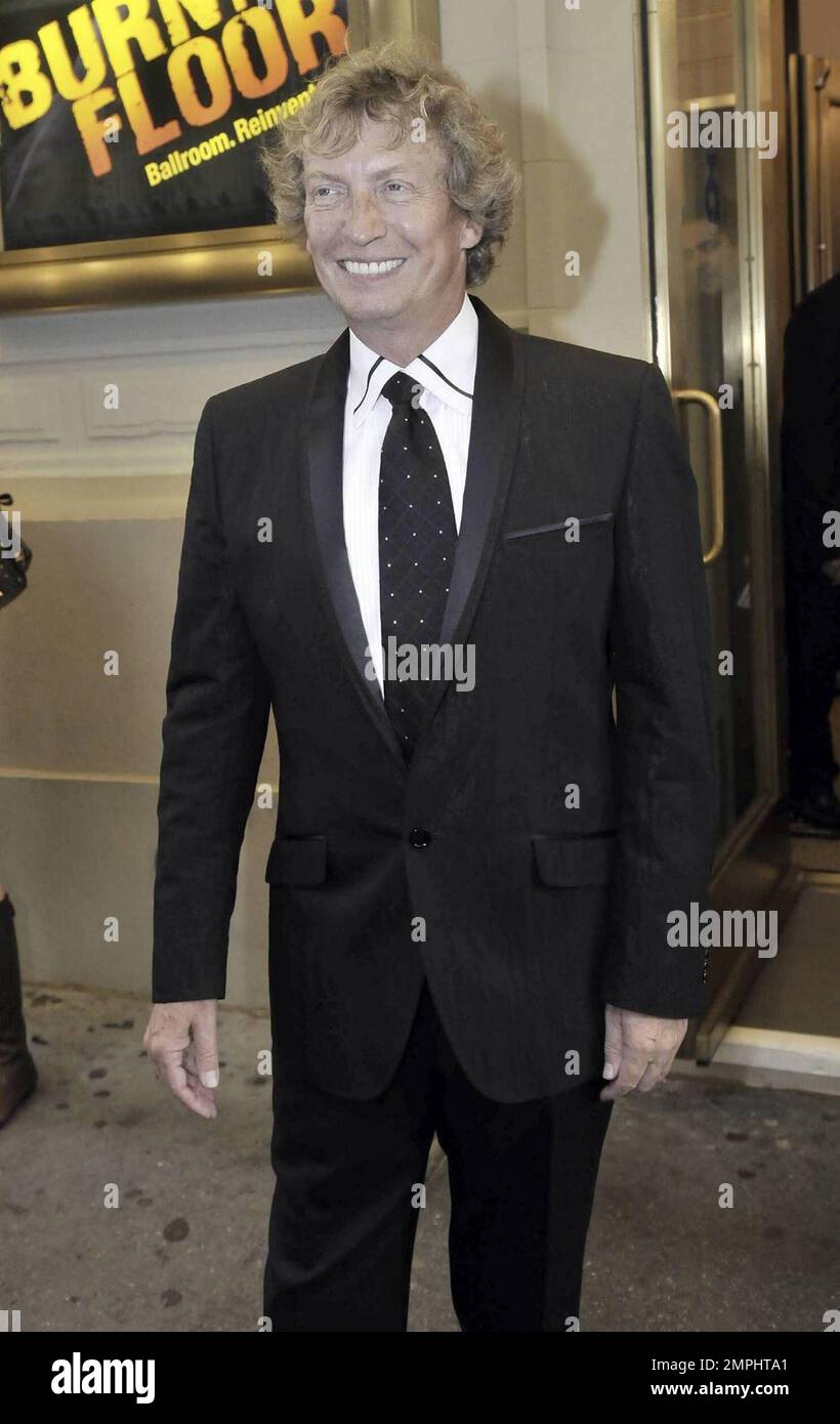 - Nigel Lythgoe arrives at the Broadway opening of "Burn The Floor," at ...