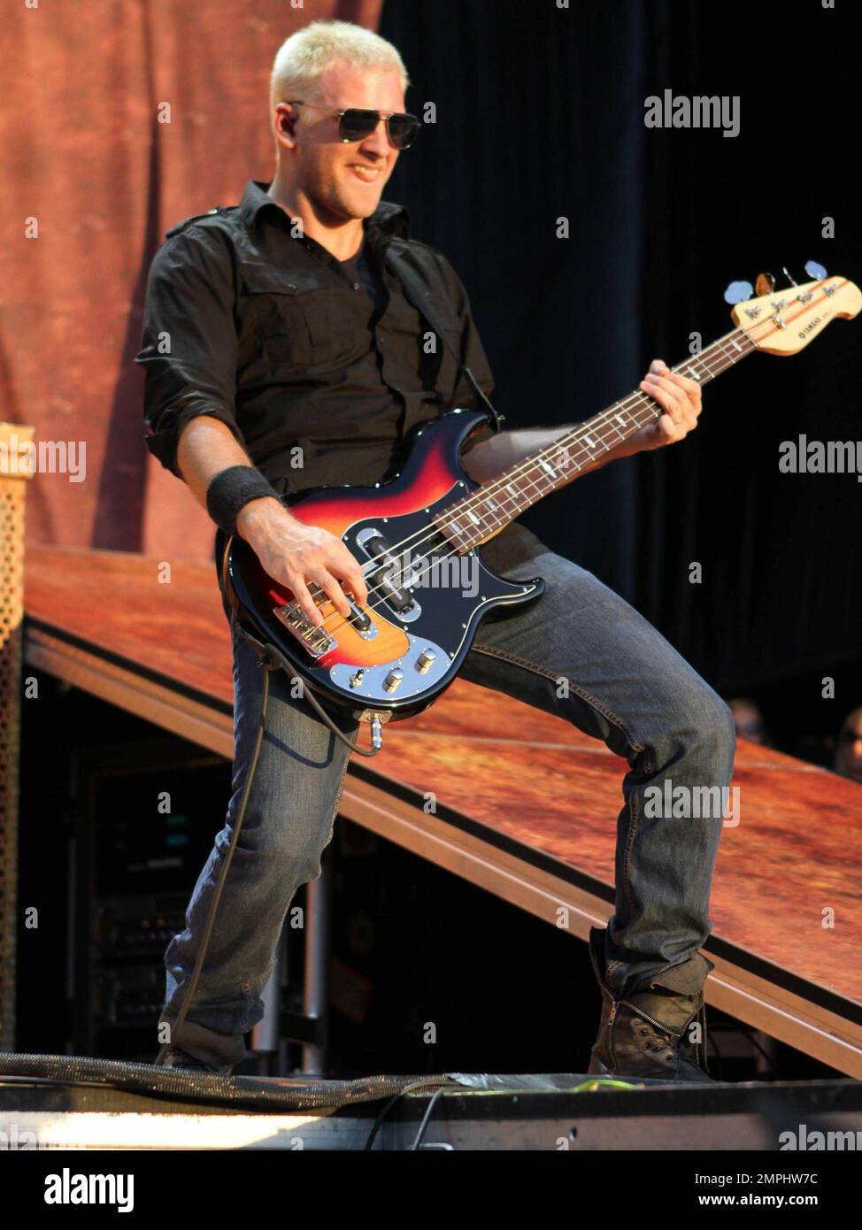 Corey Britz of rock band Bush performs live on the main stage at ...