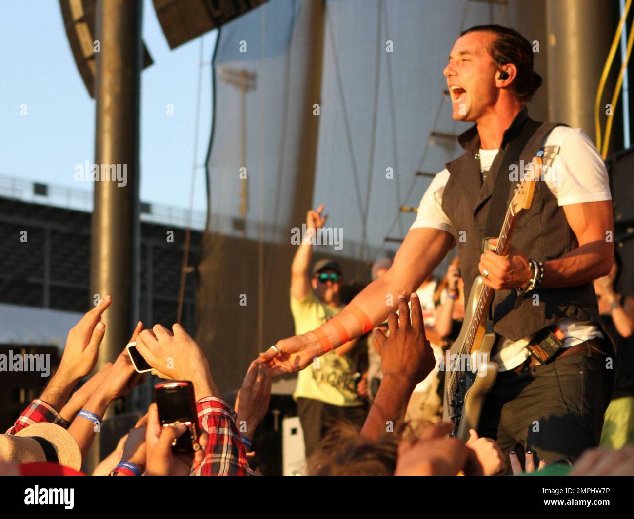 Gavin Rossdale of rock band Bush performs live on the main stage at ...