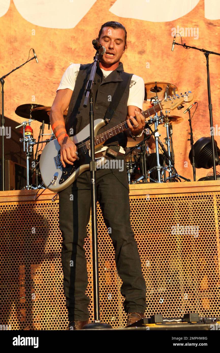 Gavin Rossdale of rock band Bush performs live on the main stage at Epicenter Twenty Ten music ...