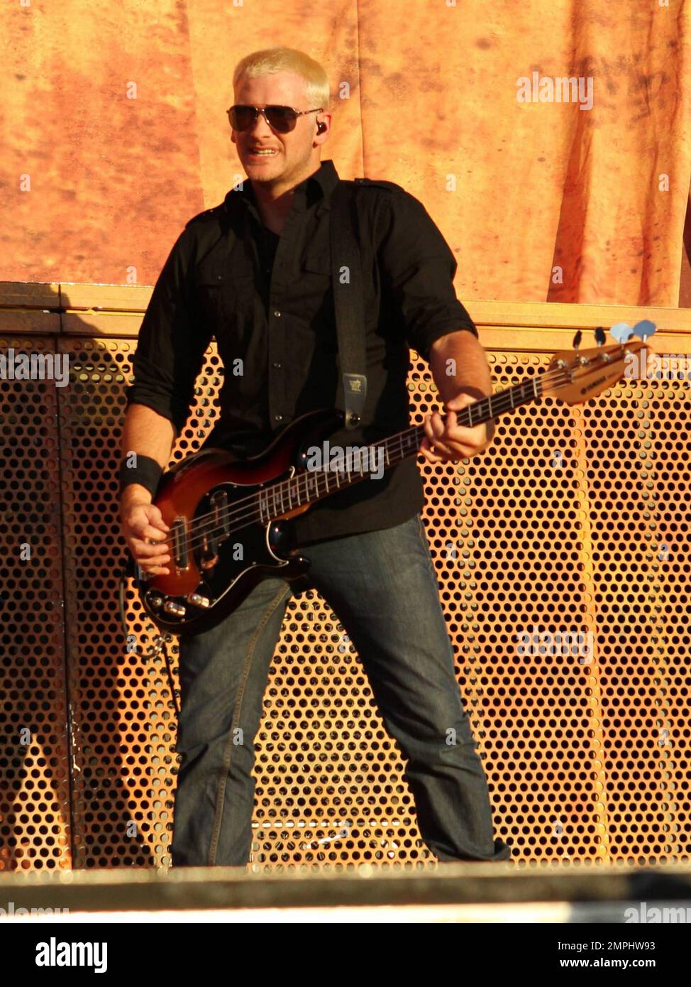 Corey Britz of rock band Bush performs live on the main stage at ...