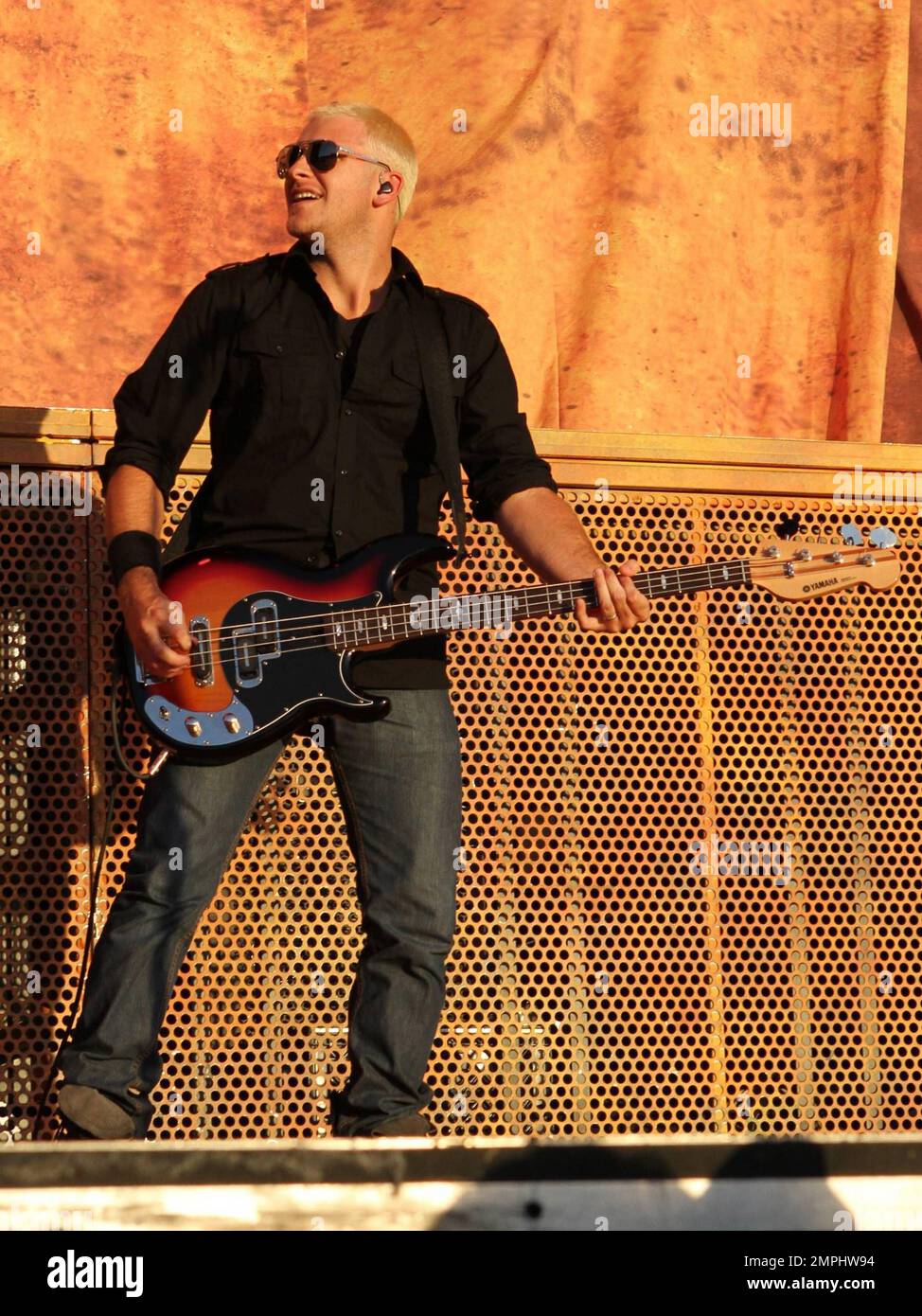 Corey Britz of rock band Bush performs live on the main stage at ...