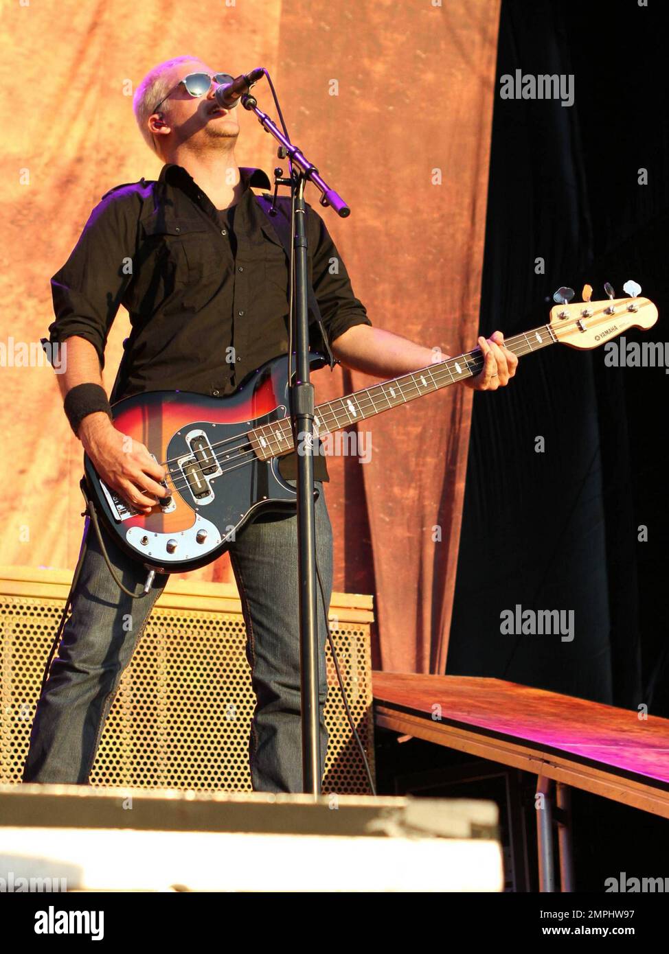 Corey Britz of rock band Bush performs live on the main stage at ...
