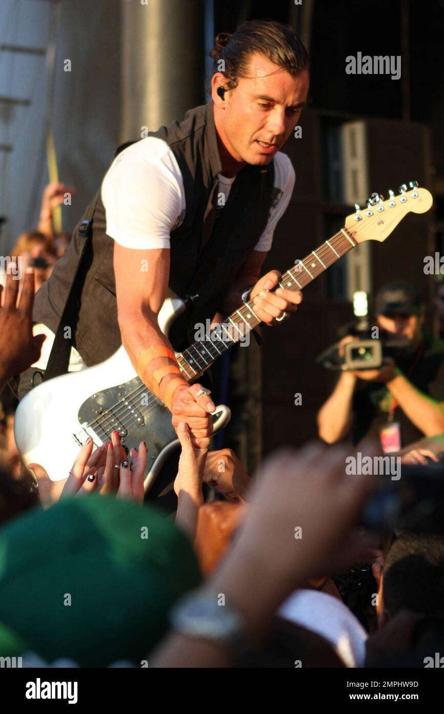 Gavin Rossdale of rock band Bush performs live on the main stage at ...