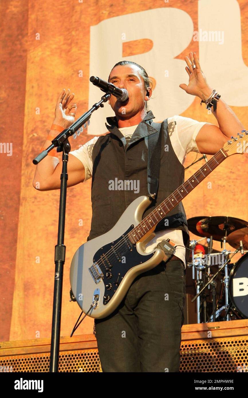 Gavin Rossdale of rock band Bush performs live on the main stage at ...
