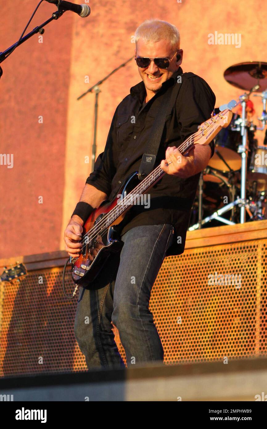Corey Britz of rock band Bush performs live on the main stage at ...
