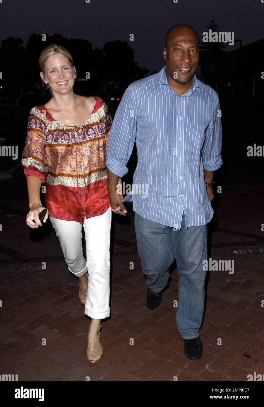 - Byron Allen and wife Jennifer Lucas head out for dinner at the ...