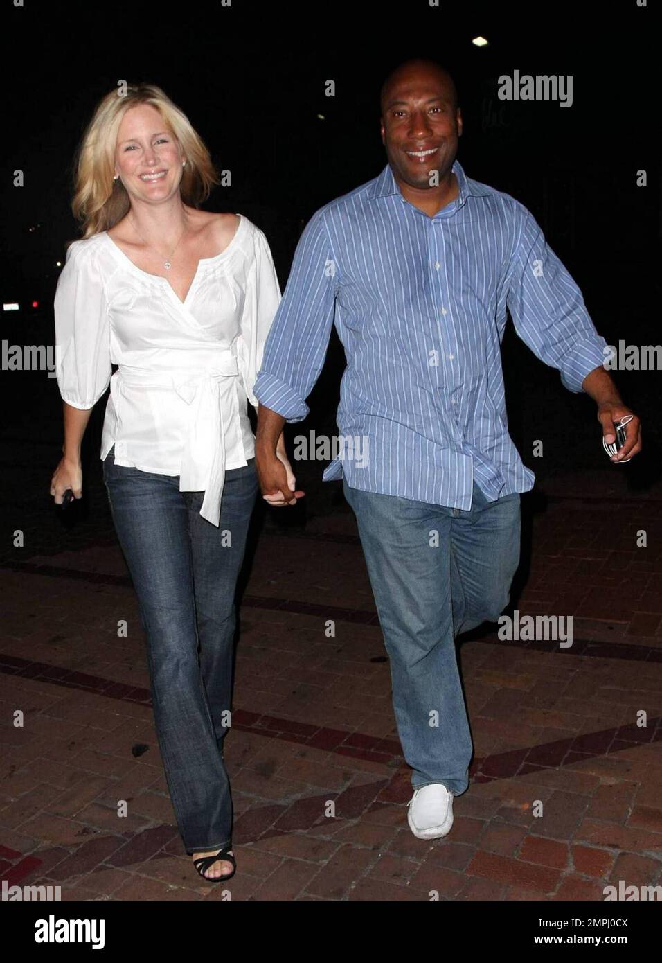 - Comedian and talk show host Byron Allen enjoys a night out with wife ...