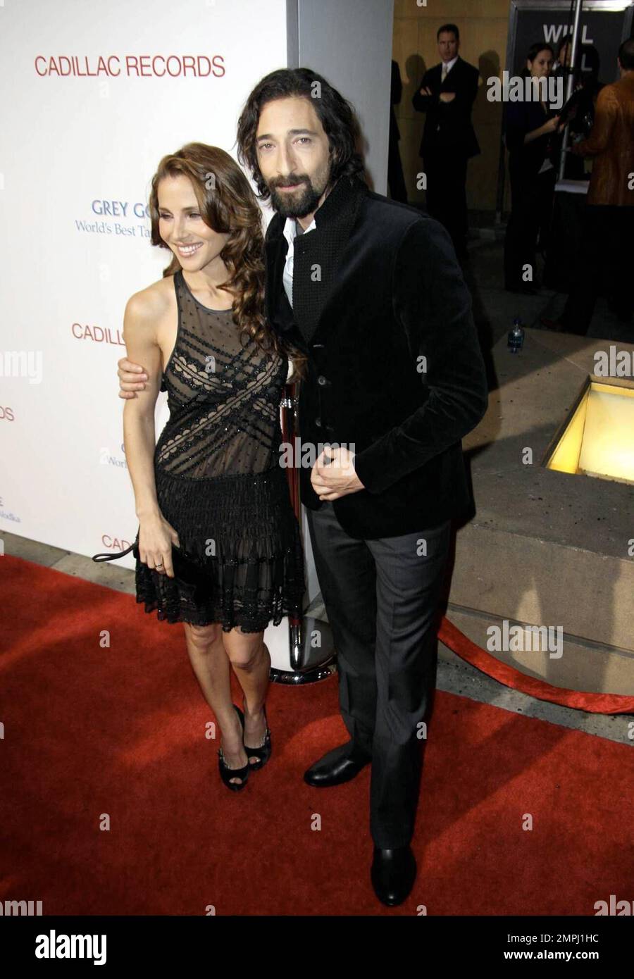 Adrien Brody and fiancee Elsa Pataki the premiere of "Cadillac Records ...