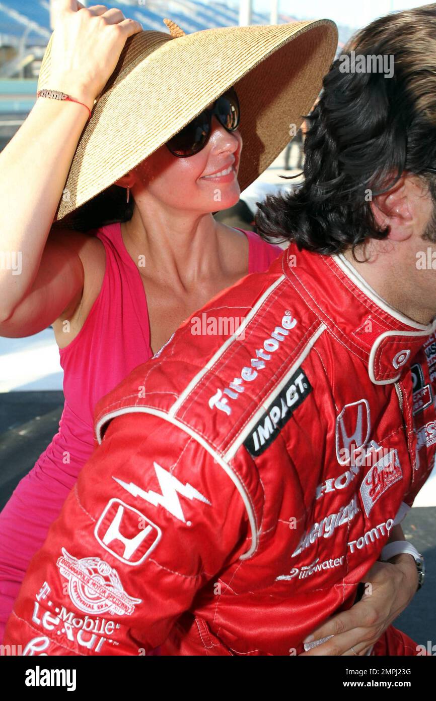 Actress Ashley Judd, wife of competing race car driver Dario Franchitti ...