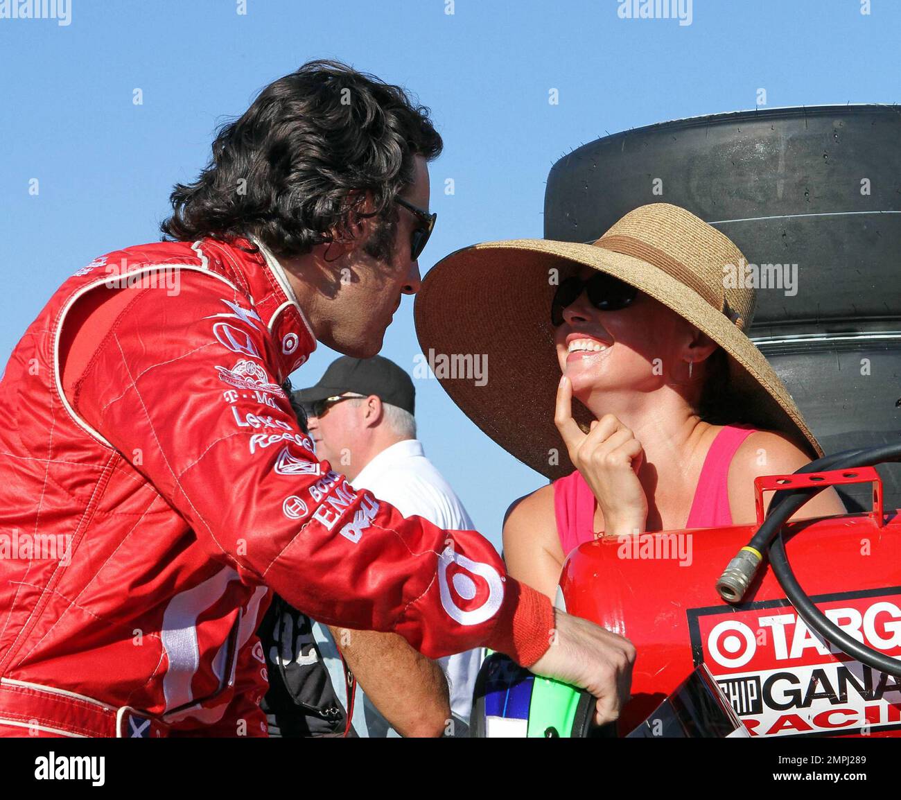 Actress Ashley Judd gives her husband, competing race car driver Dario ...