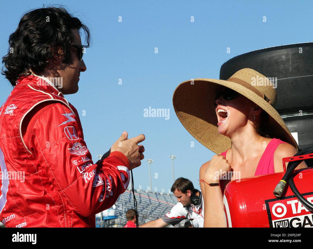 Actress Ashley Judd gives her husband, competing race car driver Dario ...