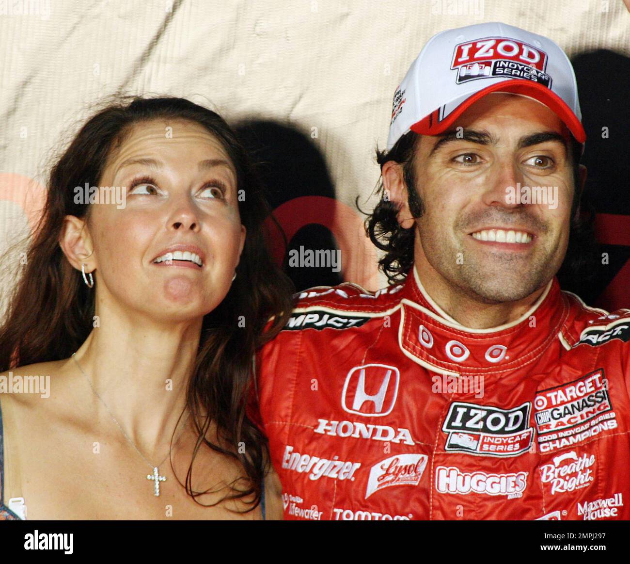 Indy Racing League driver Dario Franchitti and extremely happy looking ...