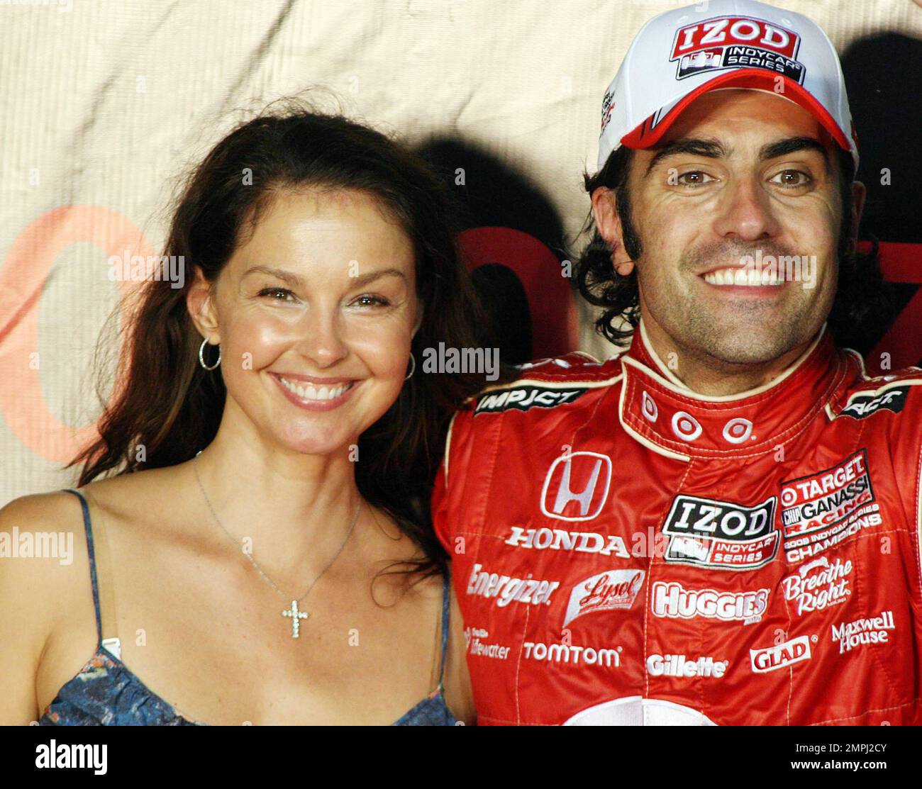 Indy Racing League driver Dario Franchitti and extremely happy looking ...