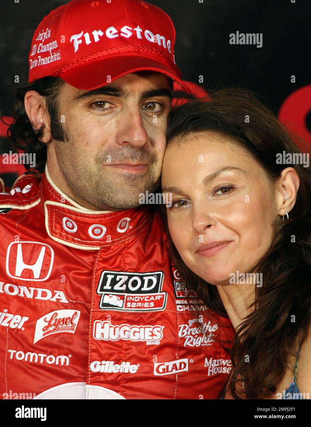 Indy Racing League driver Dario Franchitti and extremely happy looking ...
