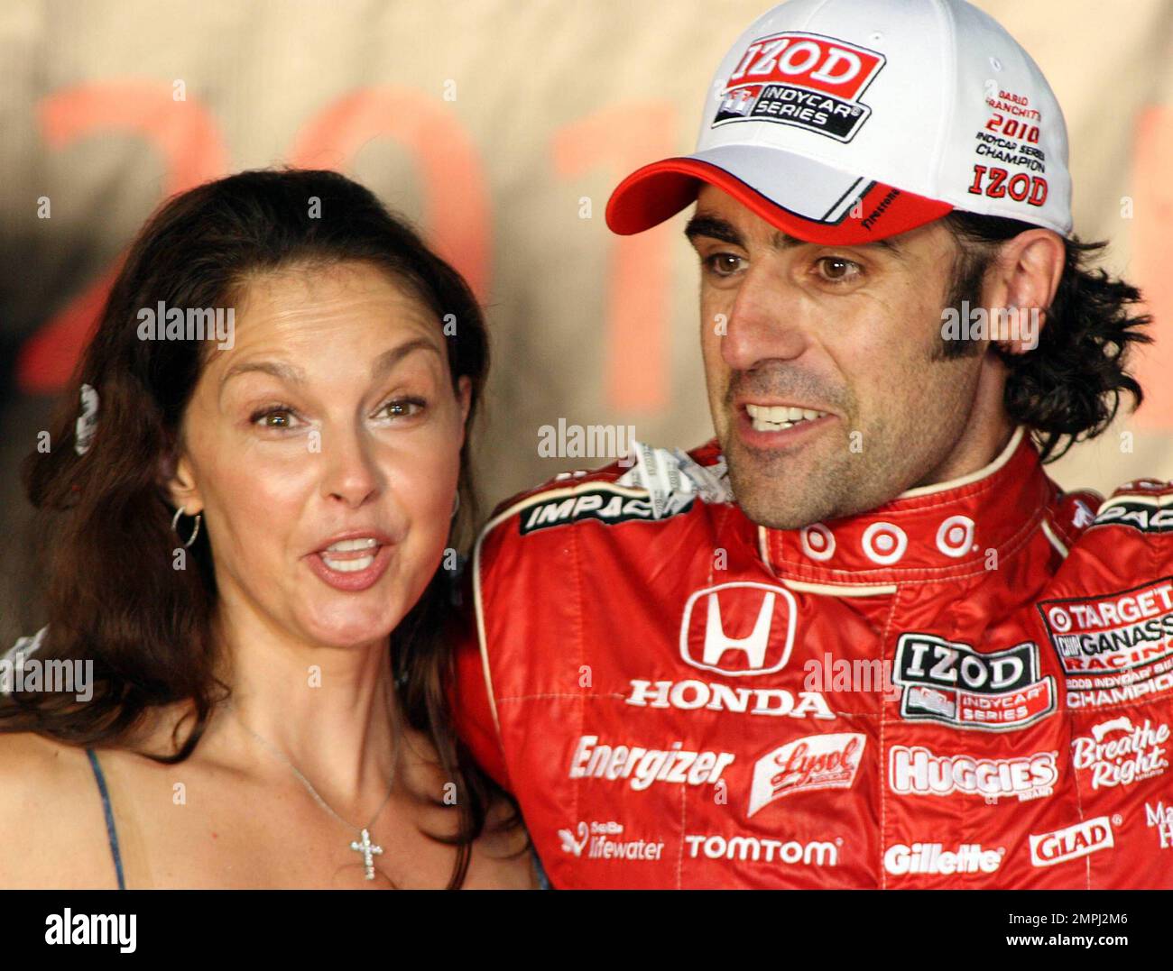 Indy Racing League driver Dario Franchitti and extremely happy looking ...