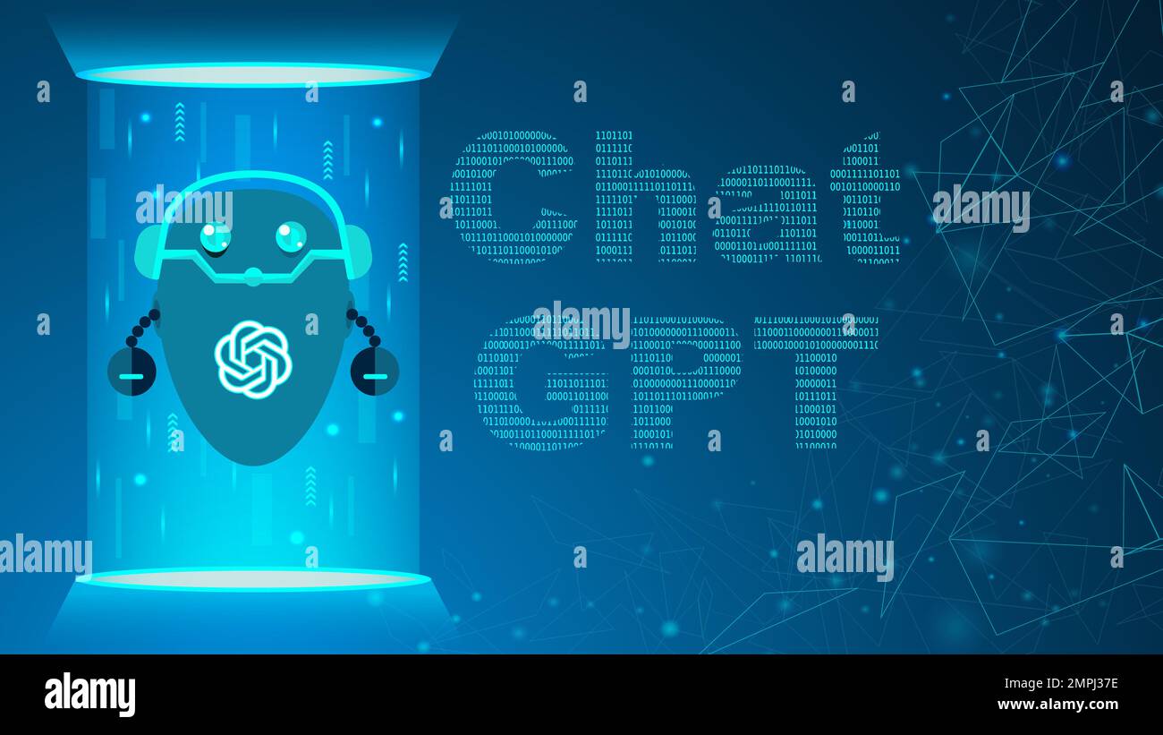GPT4 improved chatbot illustrations. Artificial intelligence chatbot.Chat GPT 4 illustration for ...