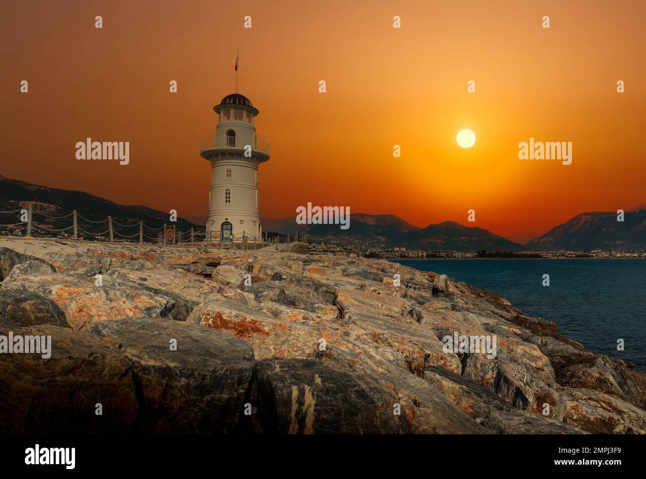 Andros tourlitis lighthouse hi-res stock photography and images - Alamy