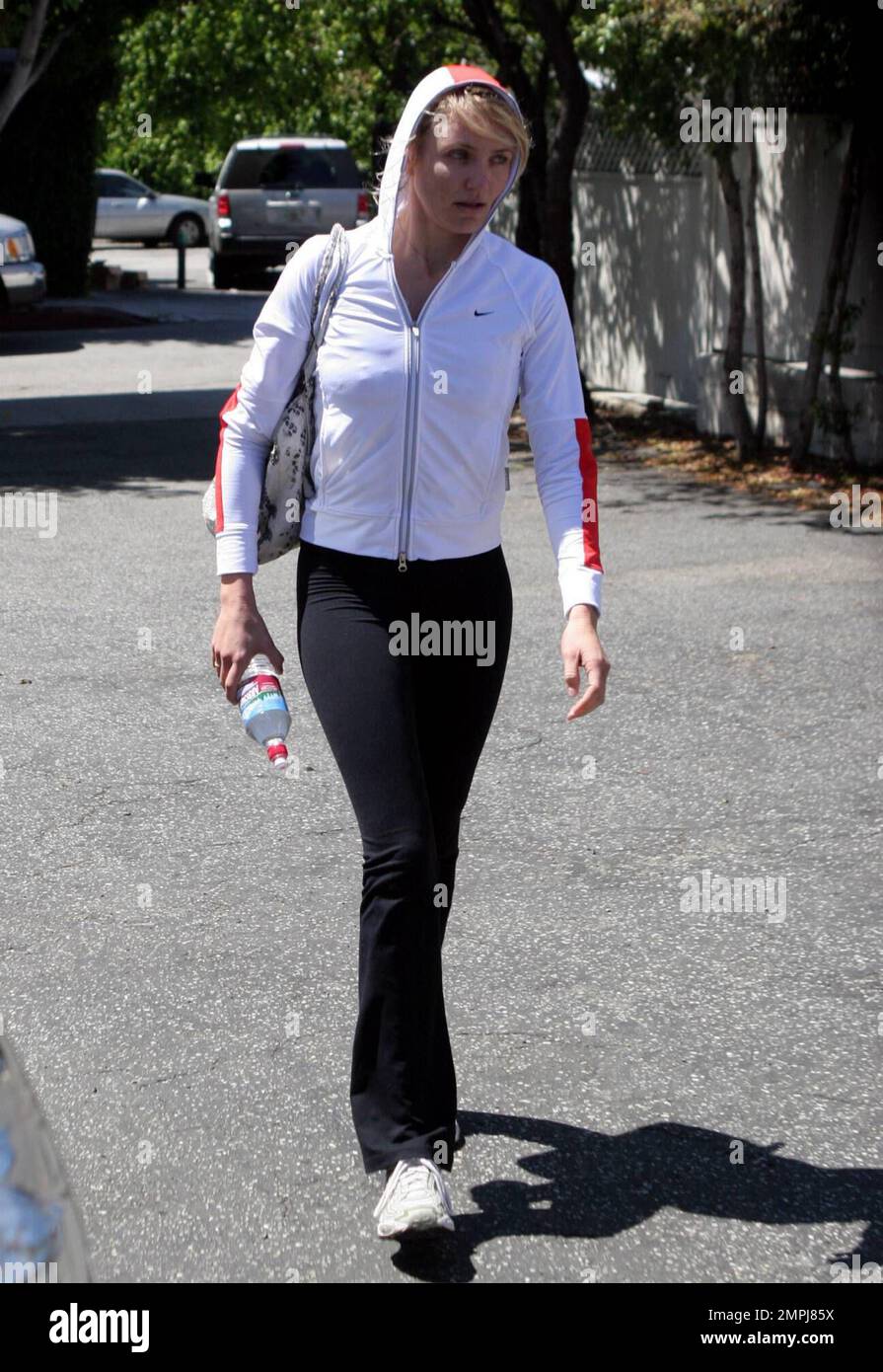 Exclusive!! Cameron Diaz leaves her West Hollywood gym after an hour ...