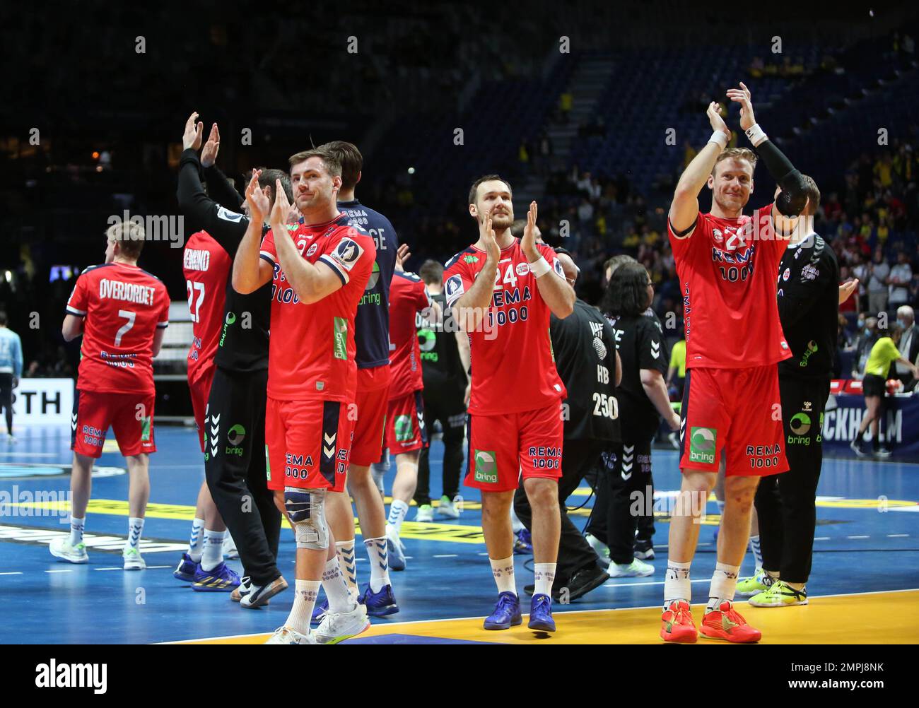 Celebration Victory Team Norway during the IHF Men's World Championship ...