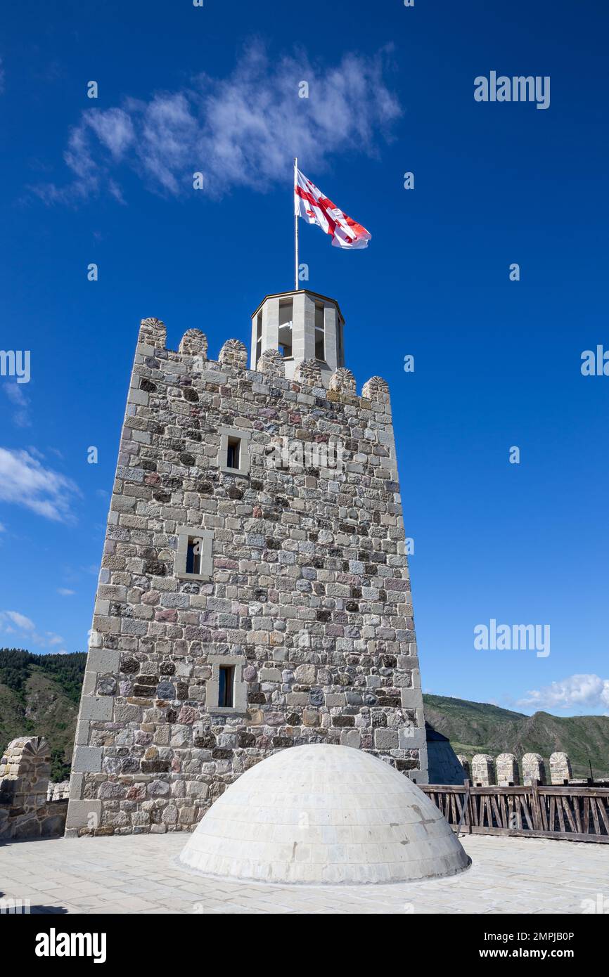 Watchtower of Akhaltsikhe (Rabati) Castle in Upper Citadel, medieval ...