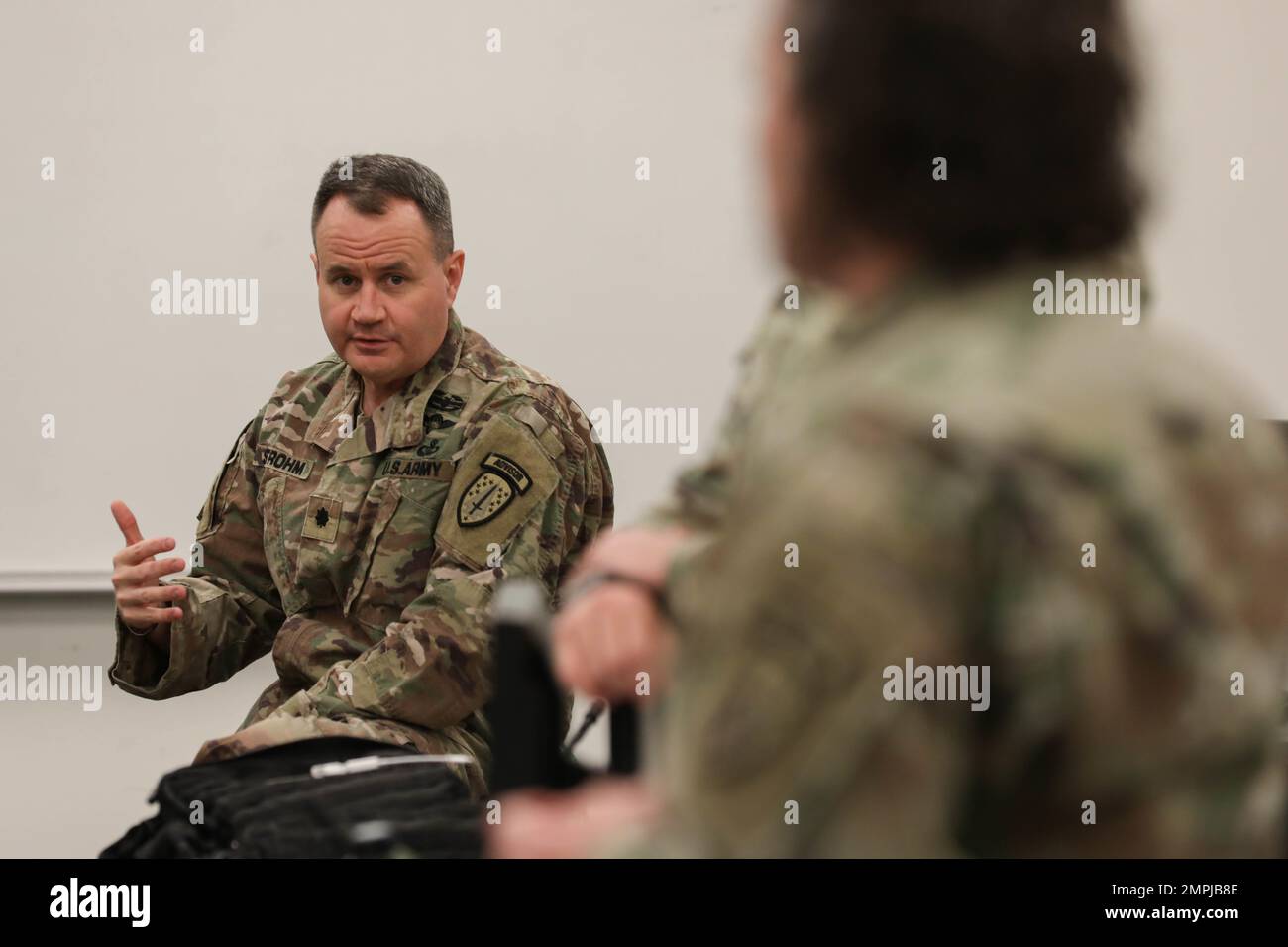 U.S. Army Lt. Col. Nathan Strohm from Security Force Assistance Command ...