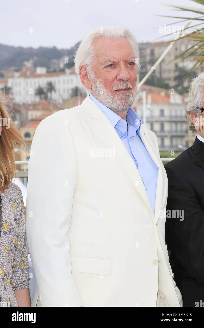 Donald Sutherland at the Jury Member Photo Call at Palais des Festivals ...