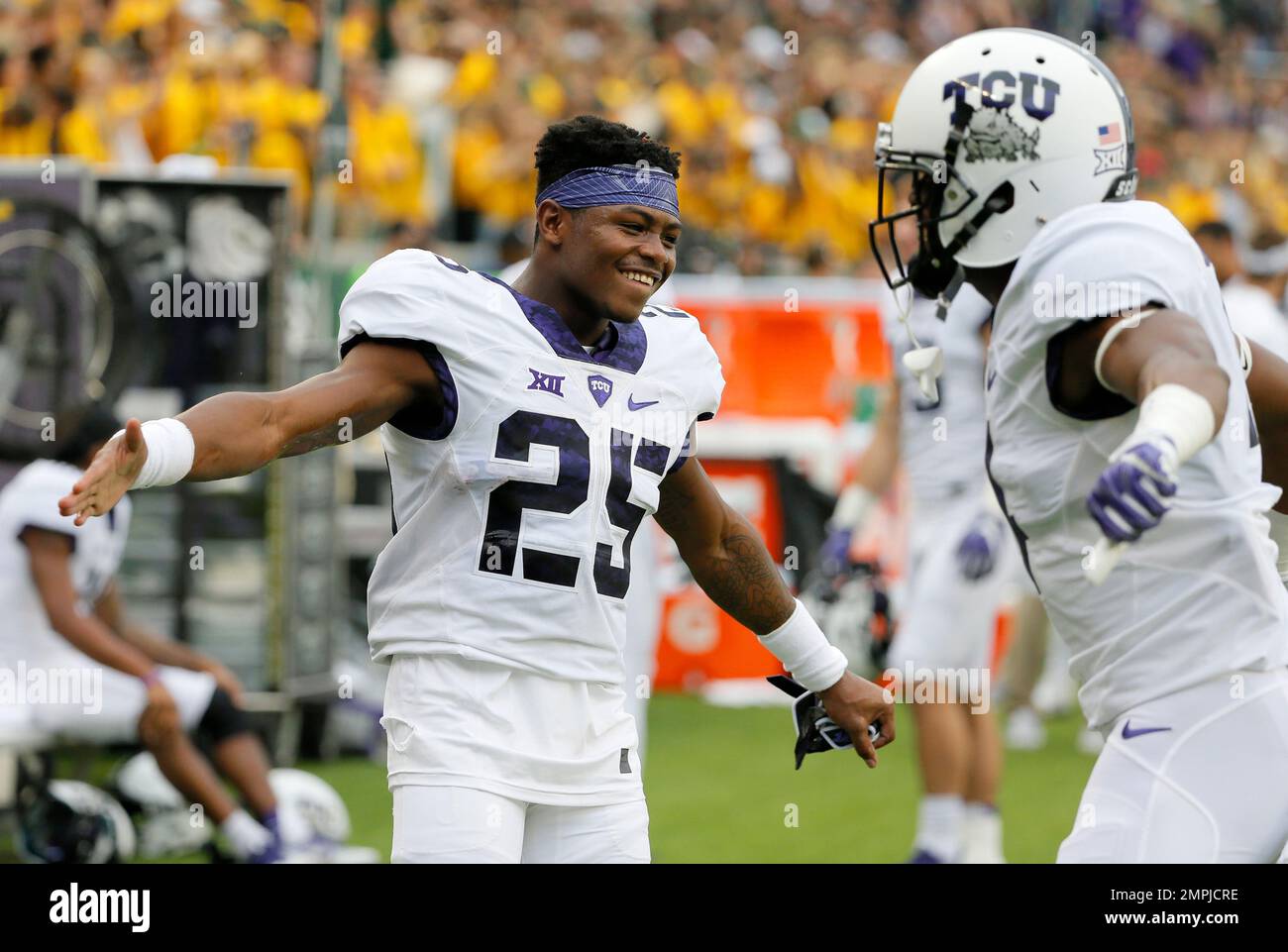 FILE - In this Nov. 5, 2016, file photo, TCU wide receiver KaVontae ...